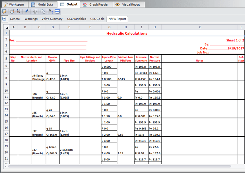 NFPA Calculations and Reporting|NFPA Reporting